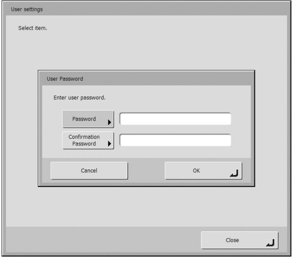 How to change the password
