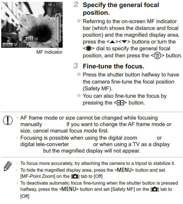 How to Lock Focus or Manually Focus