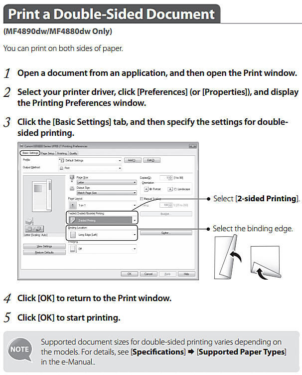 How to Print two-sided (duplex) Prints