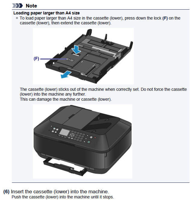 How to Load the Paper or Envelopes - MX722