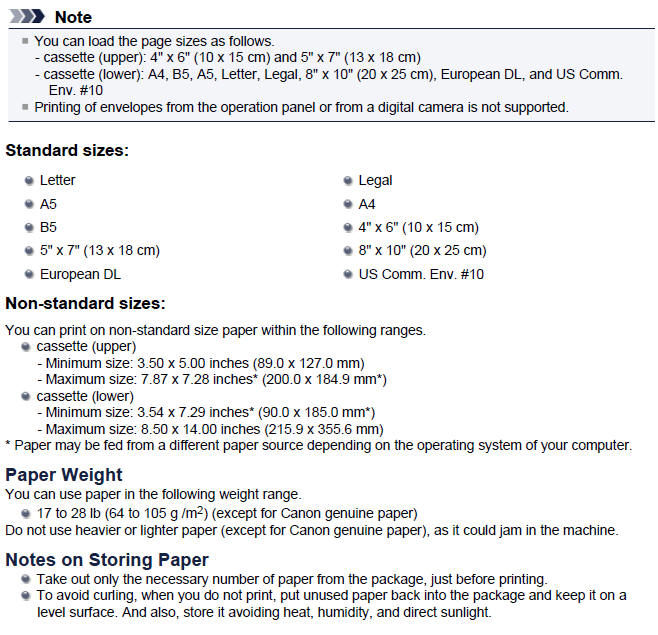 How to Load the Paper or Envelopes - MX722