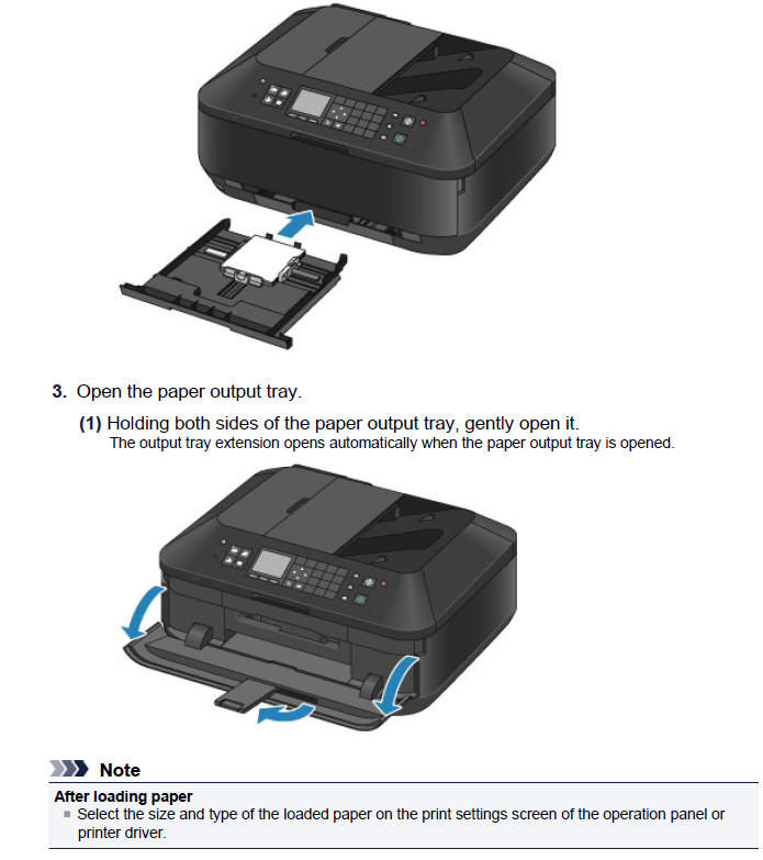 How to Load the Paper or Envelopes - MX722