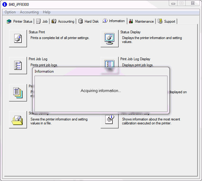 How to display / save the Status Display using the Status Monitor.