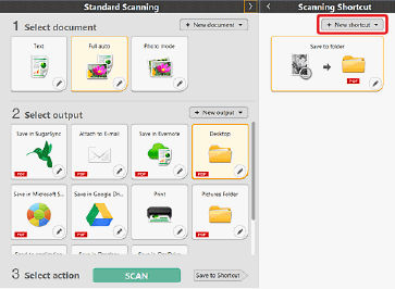 CaptureOnTouch Screen Descriptions