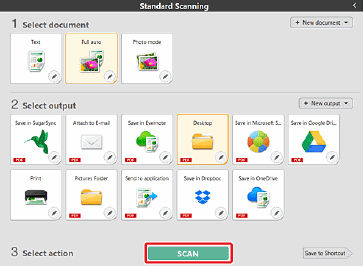 CaptureOnTouch Screen Descriptions
