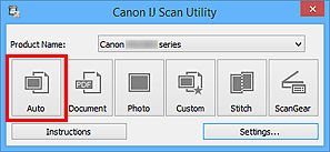 How to Scan with Auto Scan in the IJ Scan Utility (Windows)