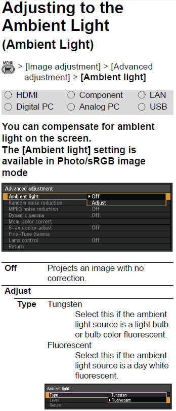 Adjusting to the Ambient Light