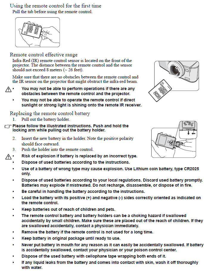 Remote control: LV-RC08