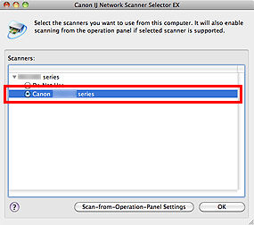 Network Scan Settings - MG3120 (Mac)