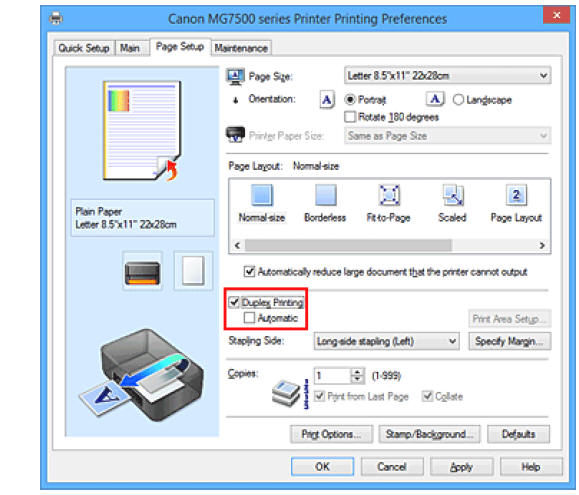 How to Set Duplex (Double-Sided) Printing (PC)
