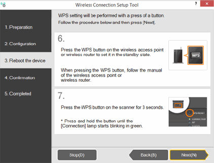 Wi-Fi Connection using the WPS Function