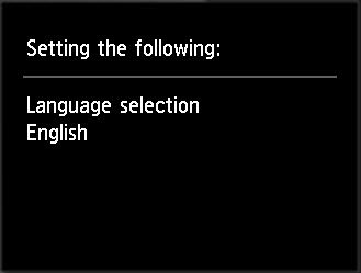 Changing the Language Displayed on the Operation Panel - MG7520 / MG7720