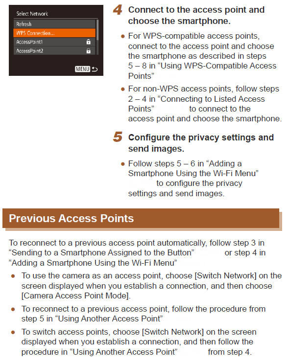 Adding a Smartphone Using the Wi-Fi Menu