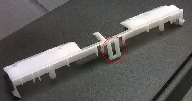 The rear cover doesn't close properly (Error 1303 or 1313 )