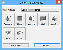 Adjusting scanner resolution in IJ Scan Utility