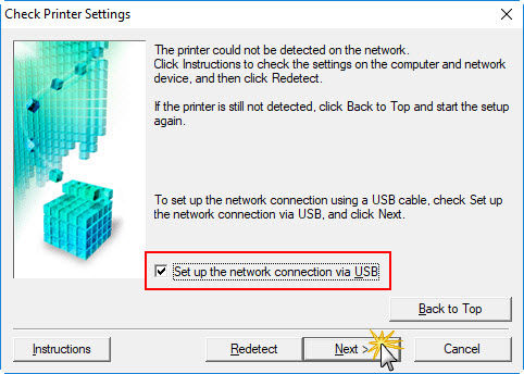 Wireless Setup with a USB Cable on a Windows Computer - PIXMA MG3620