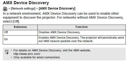 AMX Device Discovery