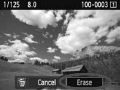 How to erase a single image on the EOS 1D Mark IV