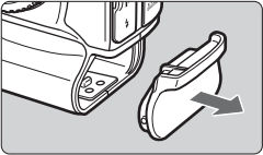 How to install and remove the battery from the EOS 1Dx.