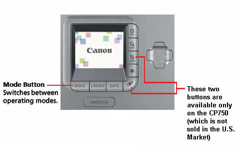 Specifying the Print Mode - CP740