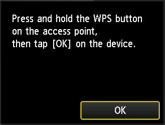 Connecting Your Printer to a Wireless LAN (WPS Push Button Setup) - MG6320
