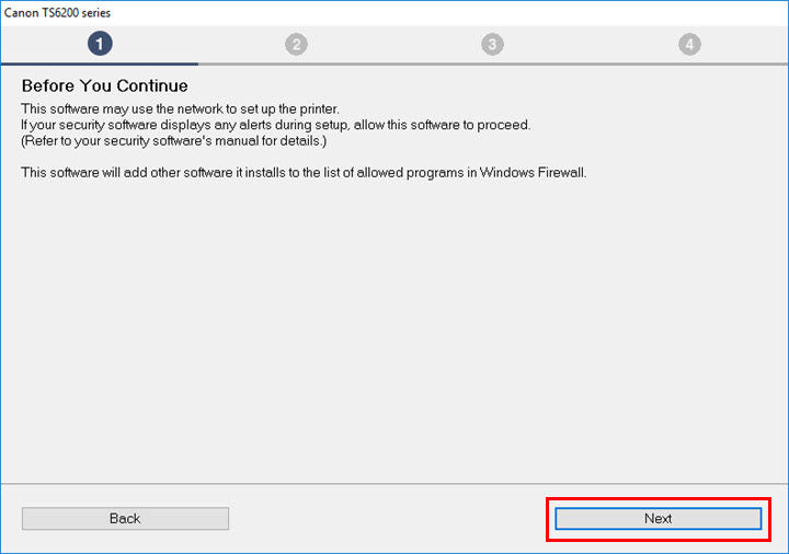 Easy Wireless Setup for Windows - PIXMA TS6220