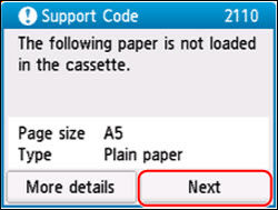 Support Code 2110 Appears - GX2020
