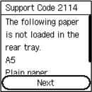 Support Code 2114 Appears - G4270