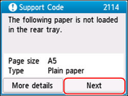 Support Code 2114 Appears - TR7820