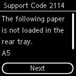 Support Code 2114 Appears - TS6420