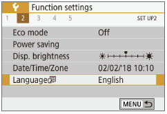 Setting the Display Language