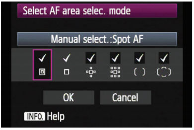 EOS-1D X and EOS 5D Mk III AF Point Management