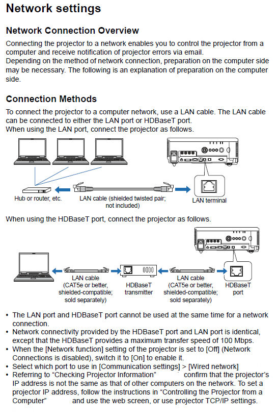 Network Connection Overview
