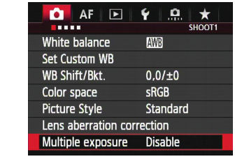 QuickGuide to EOS Multi-exposure Mode