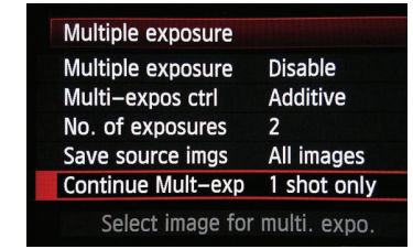 QuickGuide to EOS Multi-exposure Mode