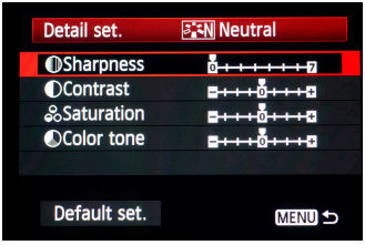 QuickGuide to Picture Style Settings and Customization