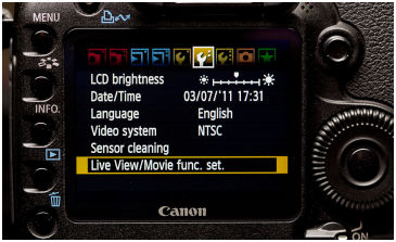 QuickGuide to EOS Live View Features