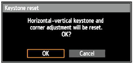 Adjusting Keystone Distortion WUX7000Z / WUX6600Z / WUX5800Z