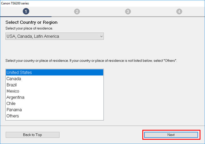 Easy Wireless Setup for Windows - PIXMA TS6220