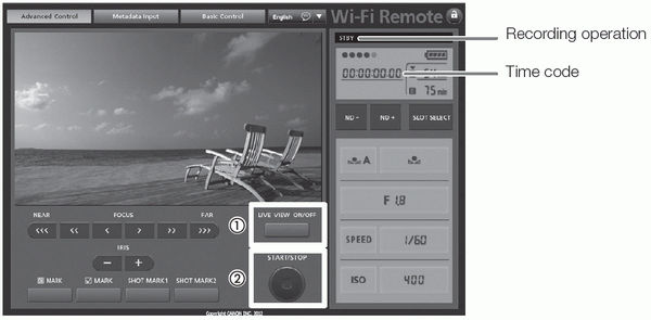 Remote Operation Using Wi-Fi Remote