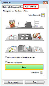 Scanning in Auto Scan Mode - MX372 (Windows)