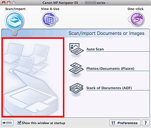 Network Scan Settings - MX432 (Macintosh)