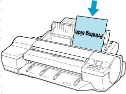 How to load and print on sheet paper - (Load From Top) iPF605