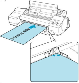 How to load and print on sheet paper - (Load From front) iPF605