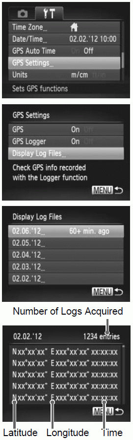 Checking the GPS Log Files