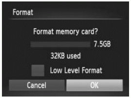 Formatting Memory Cards