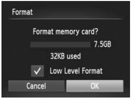Formatting Memory Cards