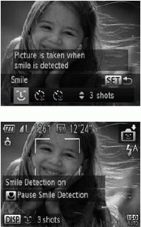 Auto Shooting After Face Detection (Smart Shutter)