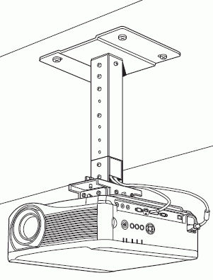 Mounting the Projector on the Ceiling