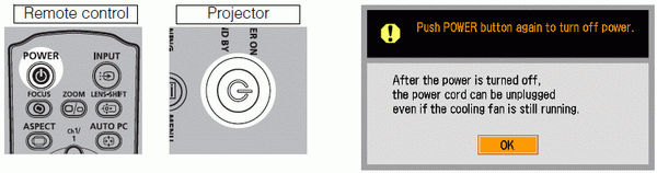 Turning Off the Projector